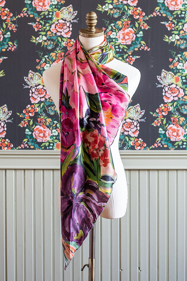 When the Mood Strikes - Silk Scarf – Bari J. Designs